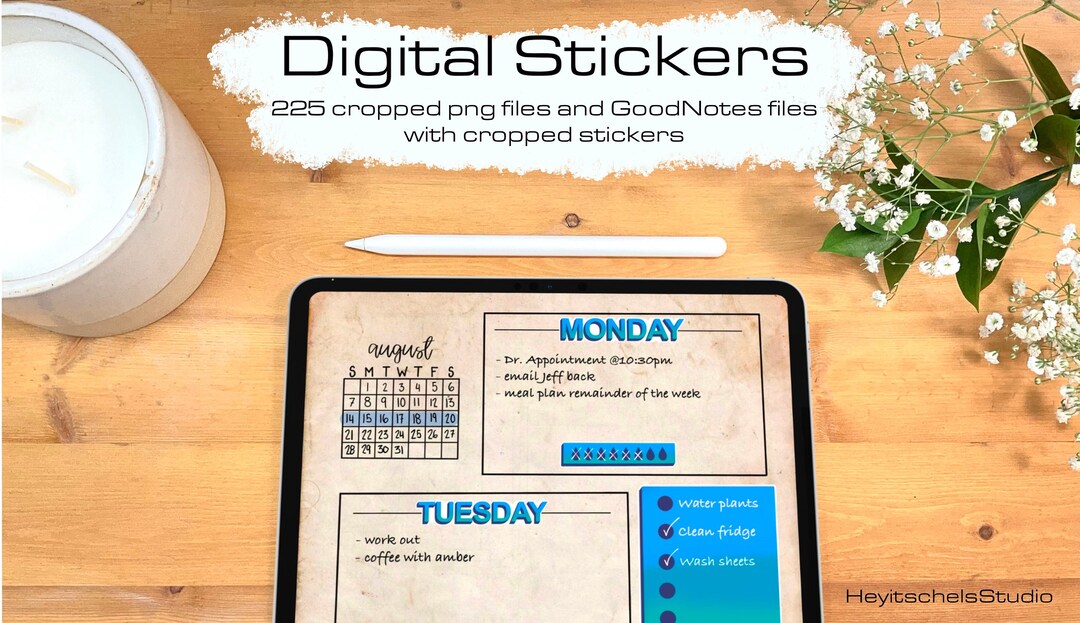 Digital Sticker Pack, Weekly Digital Planning, Weekly Digital Stickers ...