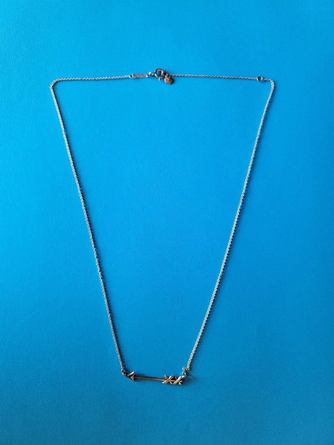 Tiffany & Co. Paloma Picasso Graffiti Arrow Pendant Necklace Silver ...