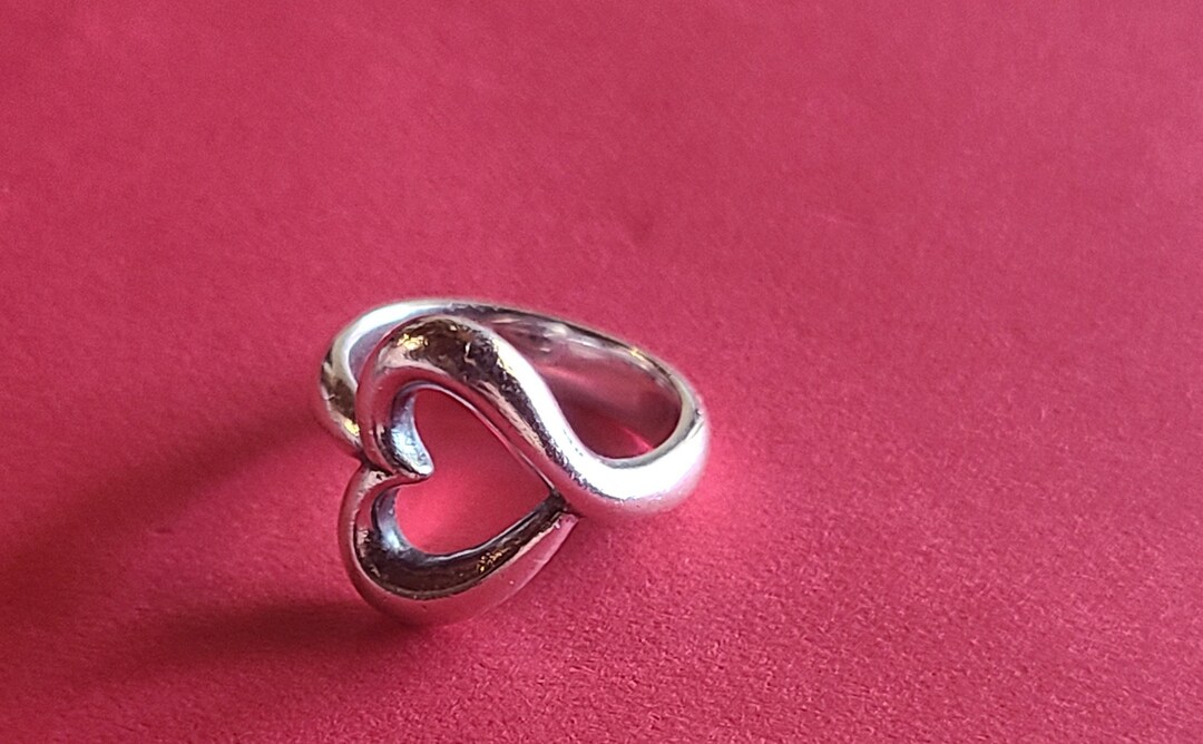 James Avery Heart Ring Sterling Silver Size 7 - 6.6 Grams - Etsy