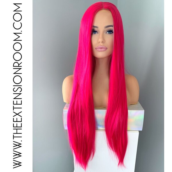 Pink Wig - Etsy
