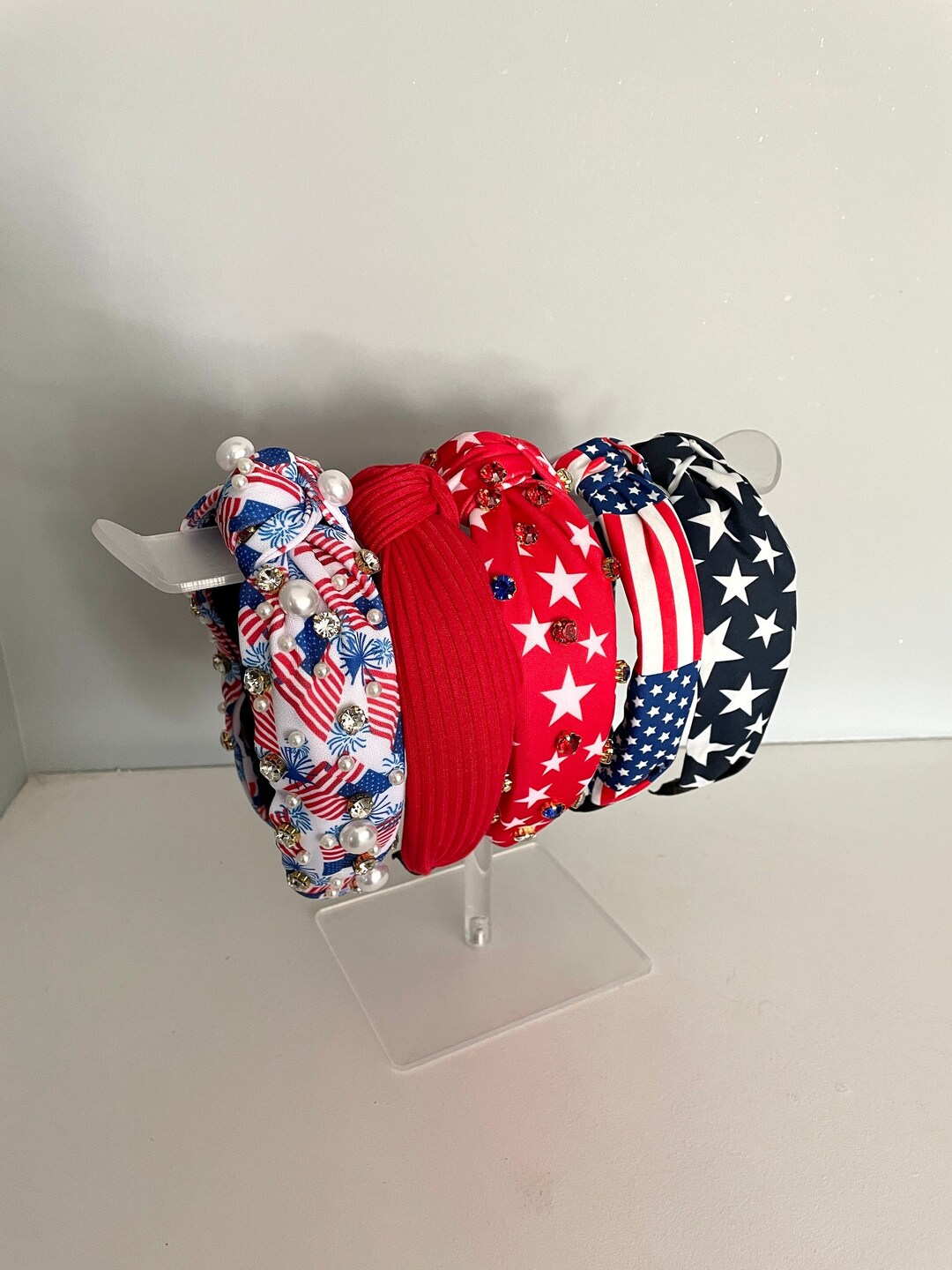 4th of July Headbands Hair Accessories Red Blue Star Fourth of July ...