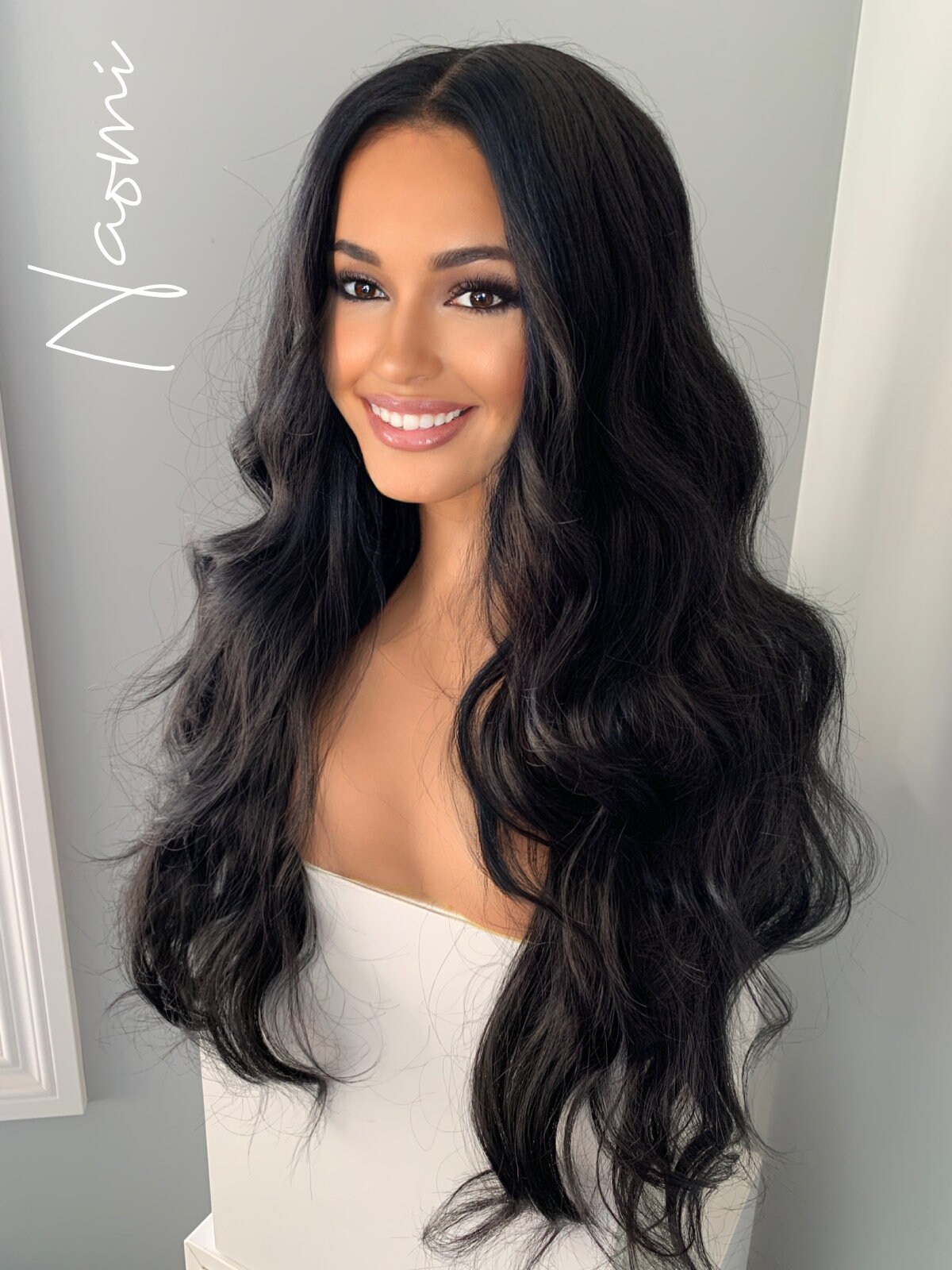 Black Body 26 Inch Wave Lace Front Wig Naomi - Etsy