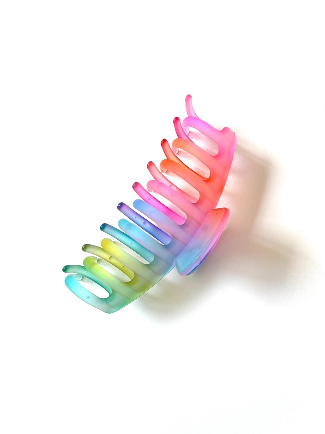 Ombre Rainbow Claw Hair Claw Clip Hair Accessories Gift Pride - Etsy