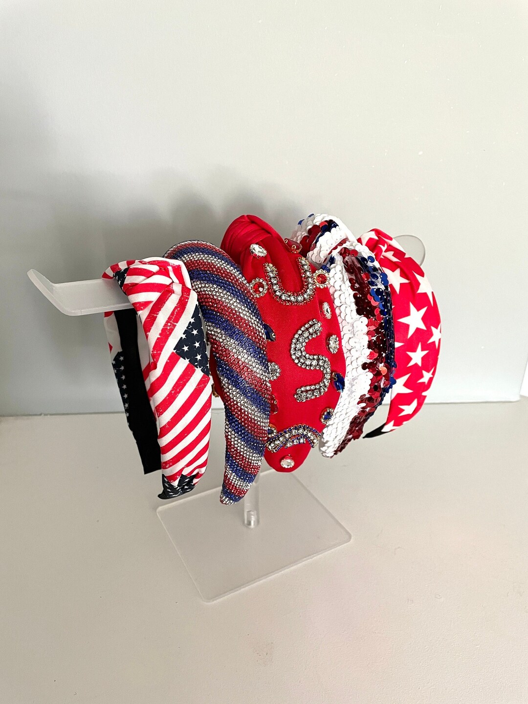 American Flag USA 4th of July Headbands Hair Accessories Election Red ...