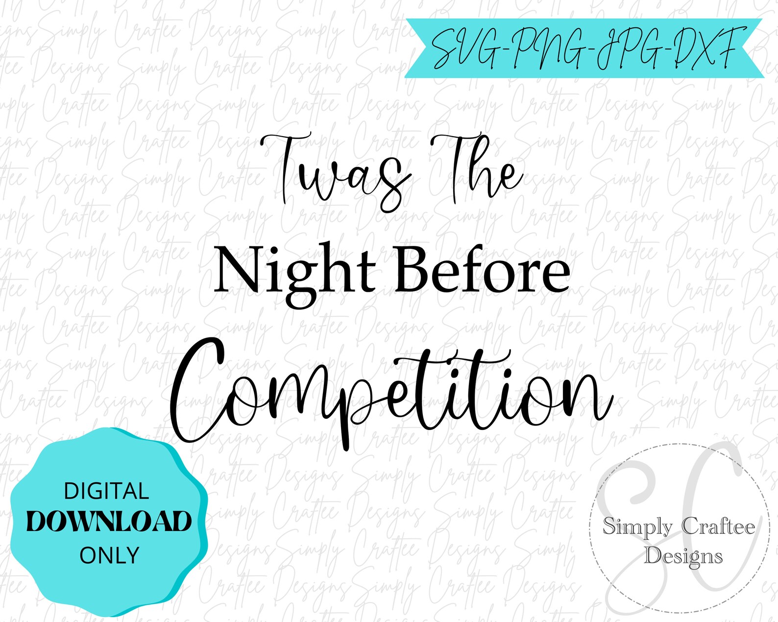Twas the Night Before Competition Svg Gymnast Svg Gymnastics - Etsy