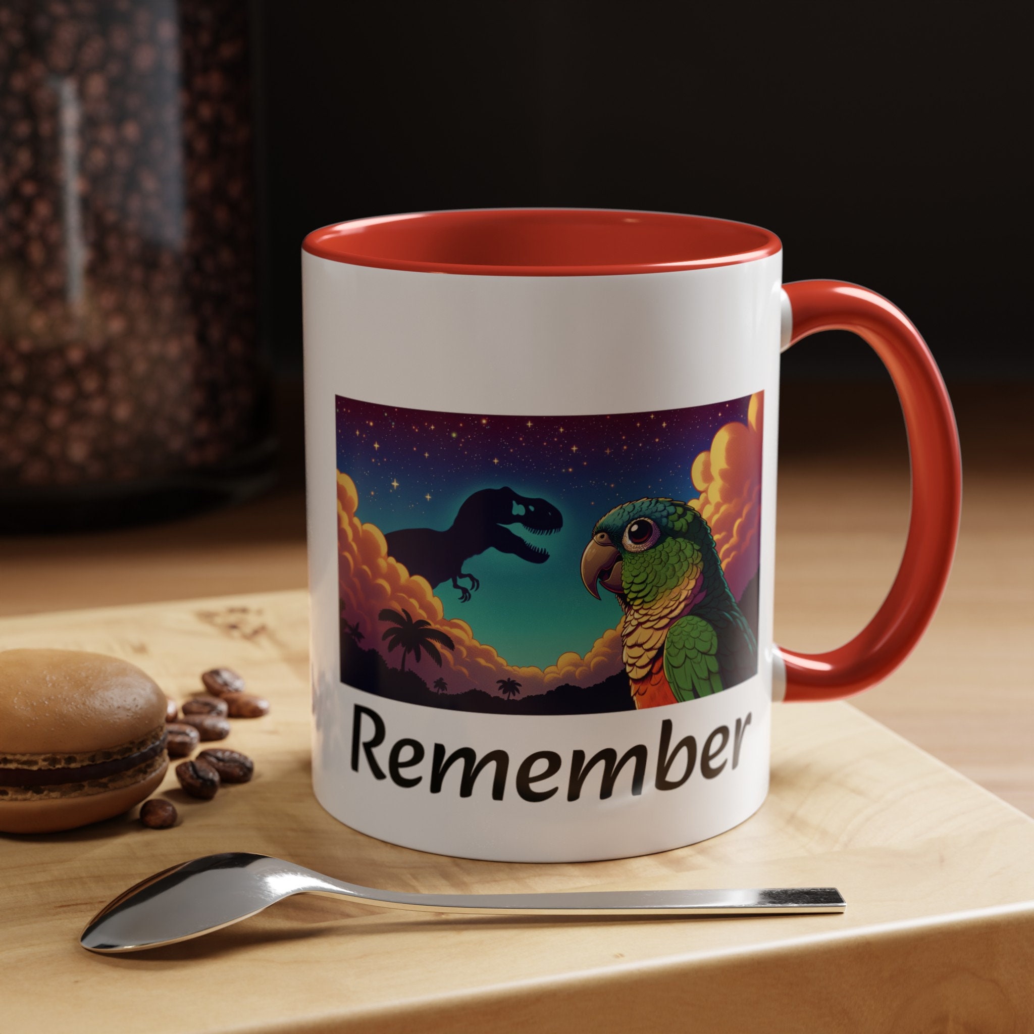 Funny Green Cheek Conure Trex Remember Who You Are Mug Bird Lovers ...