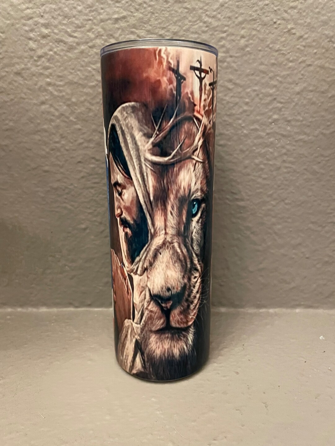 God/lion Puerto Rican Flag 20oz Tumbler - Etsy