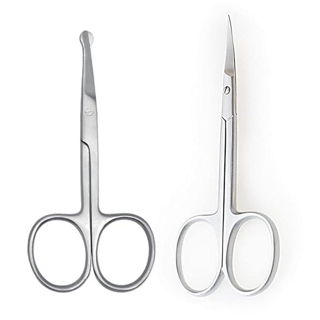 Small Precision Scissors – Curved Blades for Fine Trimming – Stainless ...
