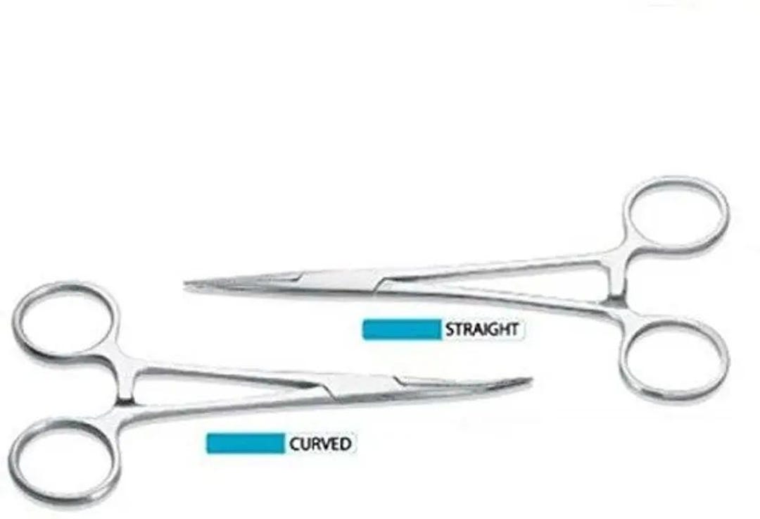 Stainless Steel Forceps Set | Curved & Straight Hemostat Clamps (craft ...