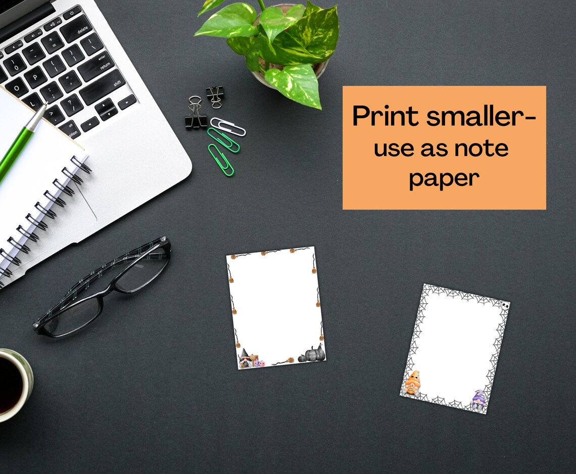 Printable Stationery Set US Letter Size PDF, Instant Download ...