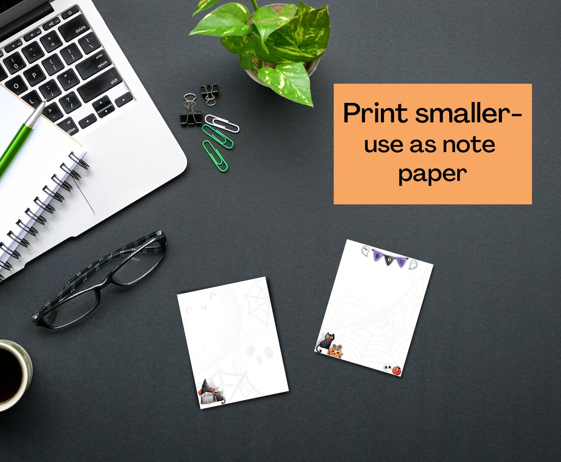 Printable Stationery Set US Letter Size PDF, Instant Download ...