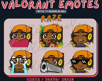 Cute Raze Emotes - Etsy