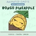 Cute ANIMATED Bongo Pineapple Fruit Emotes | Twitch, Discord, Youtube ...