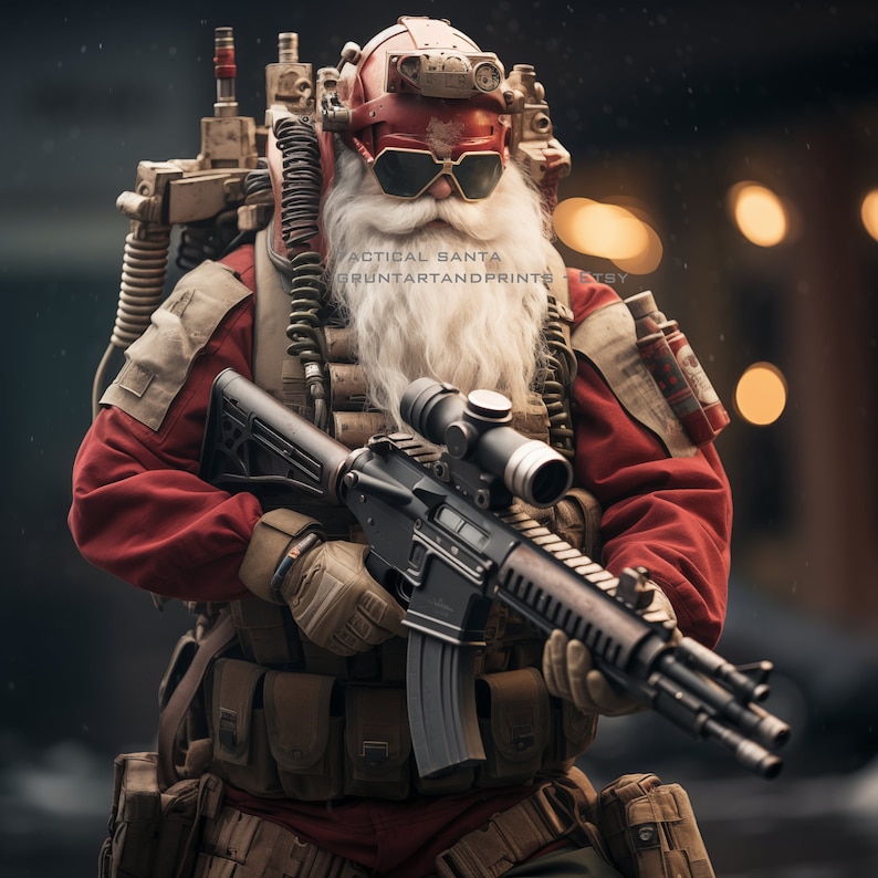 Tactical Santa Clause | Very High Quality Image | Digital Art ...
