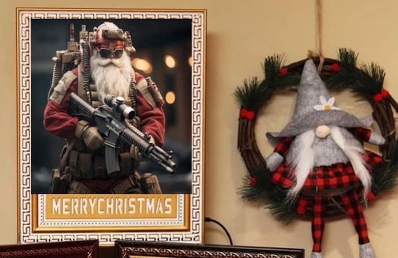 Tactical Santa Clause | Very High Quality Image | Digital Art ...