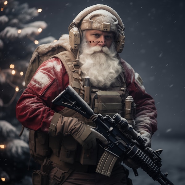 Tactical Santa - Etsy