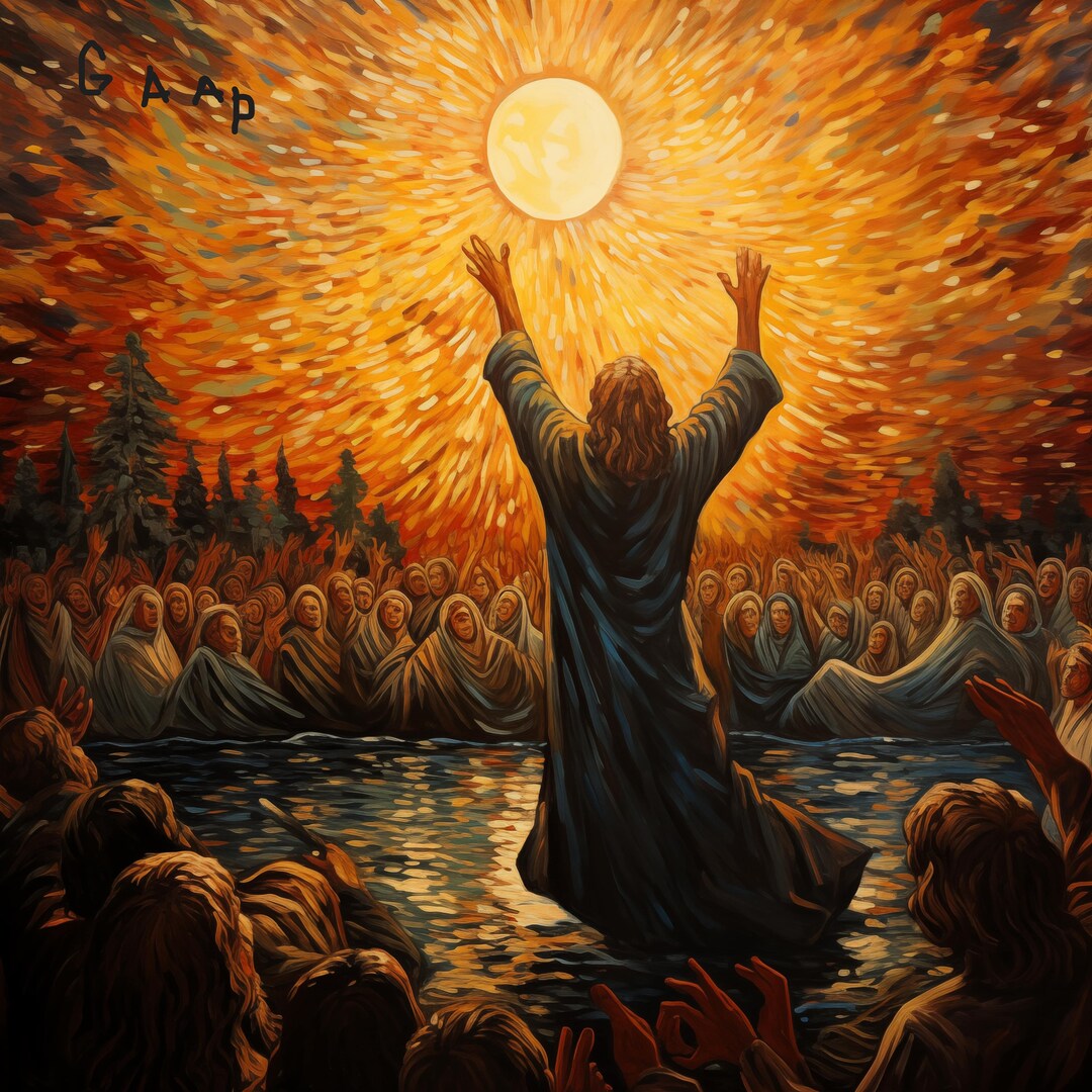 Jesus Leading Worship - Beautiful and Original Art Work. Christianity ...