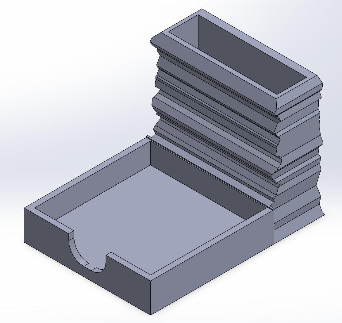 Geometric Sticky Note/pen Holder 3D Print Digital Download - Etsy