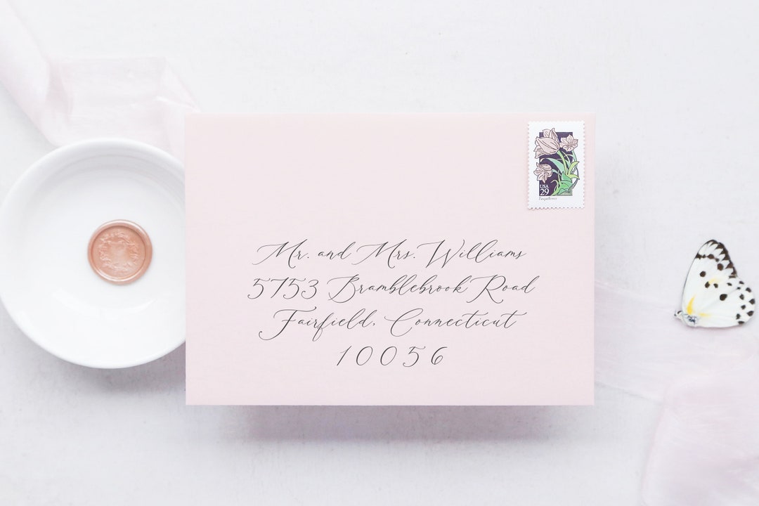 Envelope Addressing, A7 Envelope With Guest Address & Return Address ...