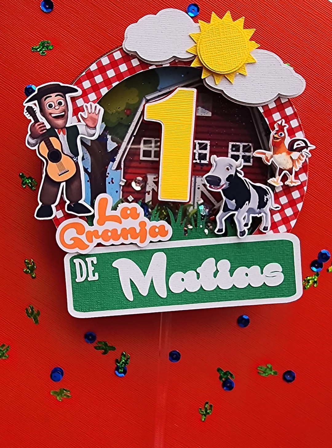 Cake Topper Zenon Farm - Etsy