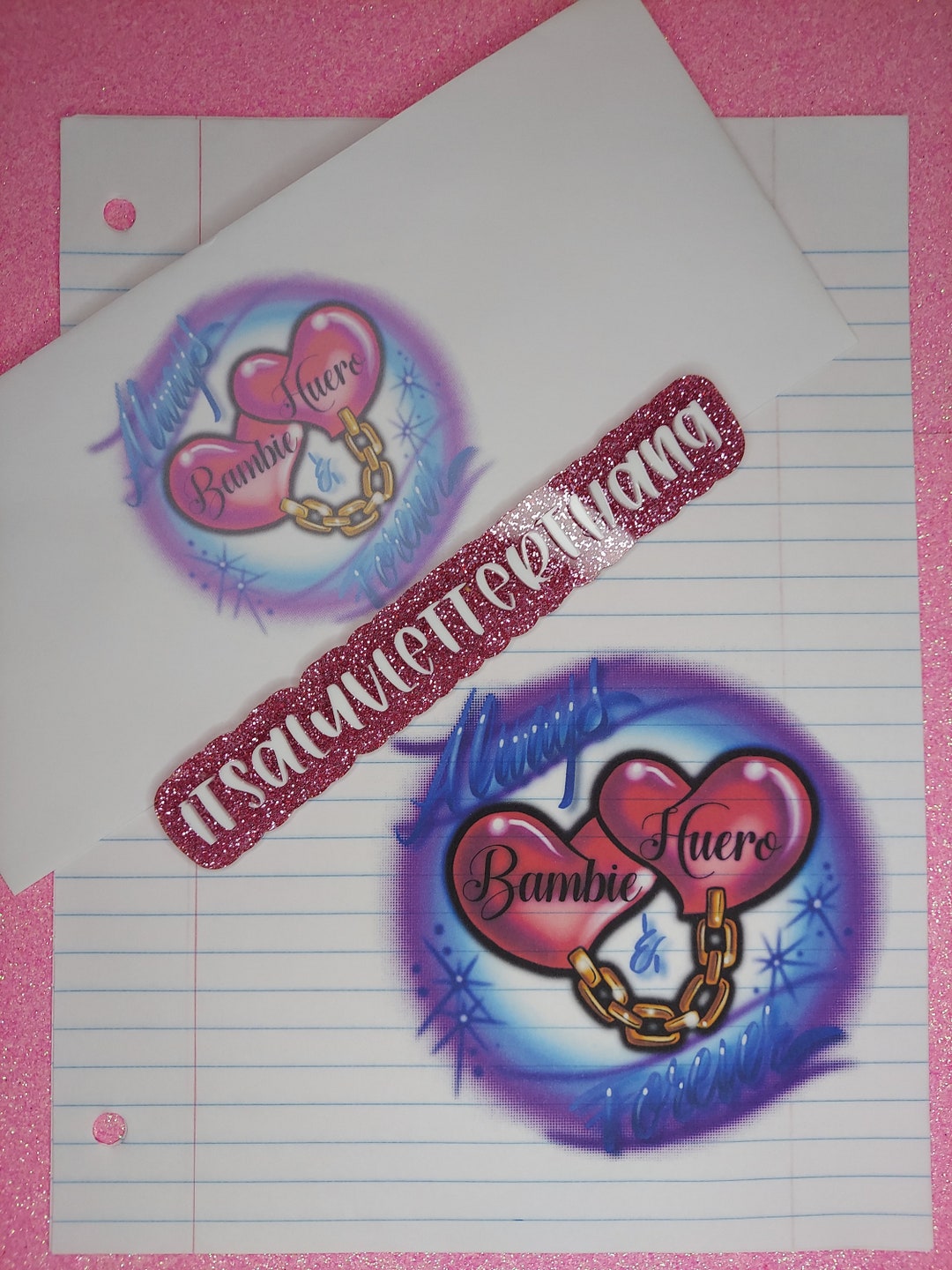 Chained to You Writing Set - Etsy