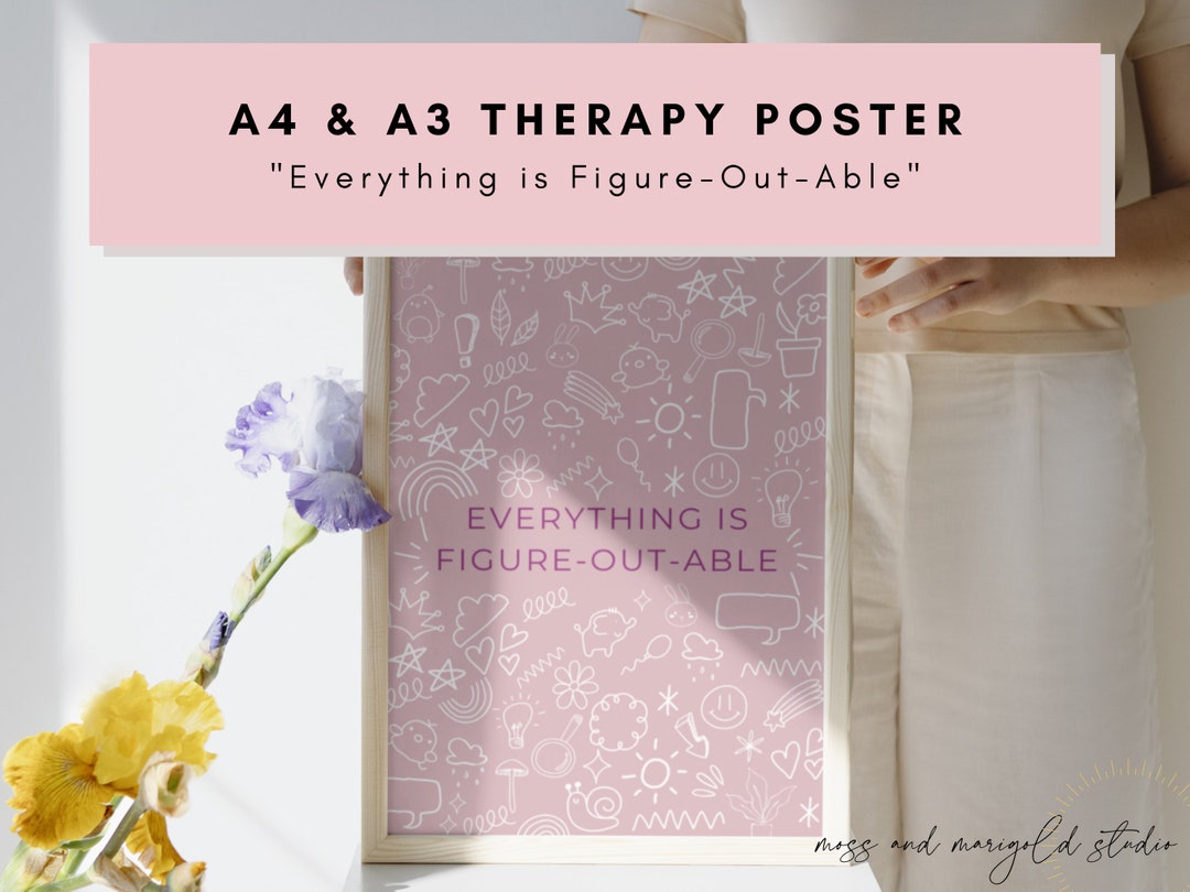 Therapy Room Posters "everything is Figure-out-able" Speech Pathology ...