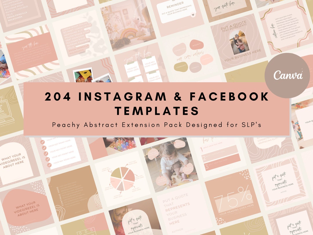 204 Peachy Social Media Templates: Allied Health Canva Design ...