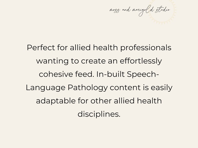 SLP Instagram Template: Speech Therapy Feed & Story (canva Editable ...