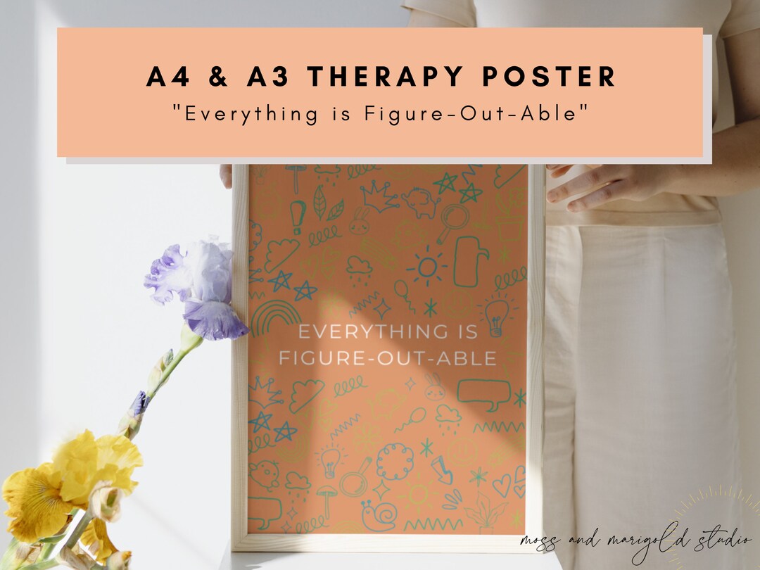 Therapy Room Posters "everything is Figure-out-able" Speech Pathology ...