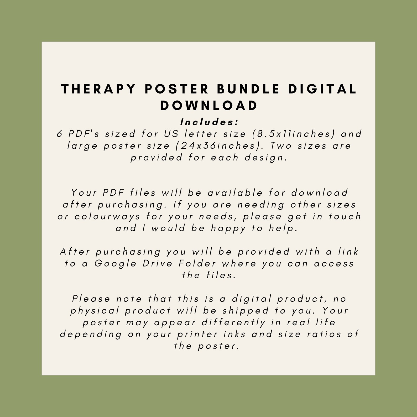 Digital Therapy Room Poster Bundle Clinic Space Décor Parent Children ...