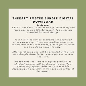 Digital Therapy Room Poster Bundle Clinic Space Décor Parent Children ...