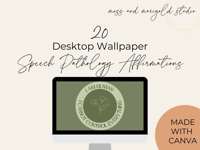 Desktop Background Affirmations for Speech Pathologists, Occupational ...