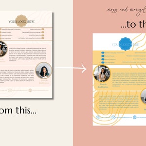 Small Therapy Business Flyer Speech Pathology Fully Editable Canva ...