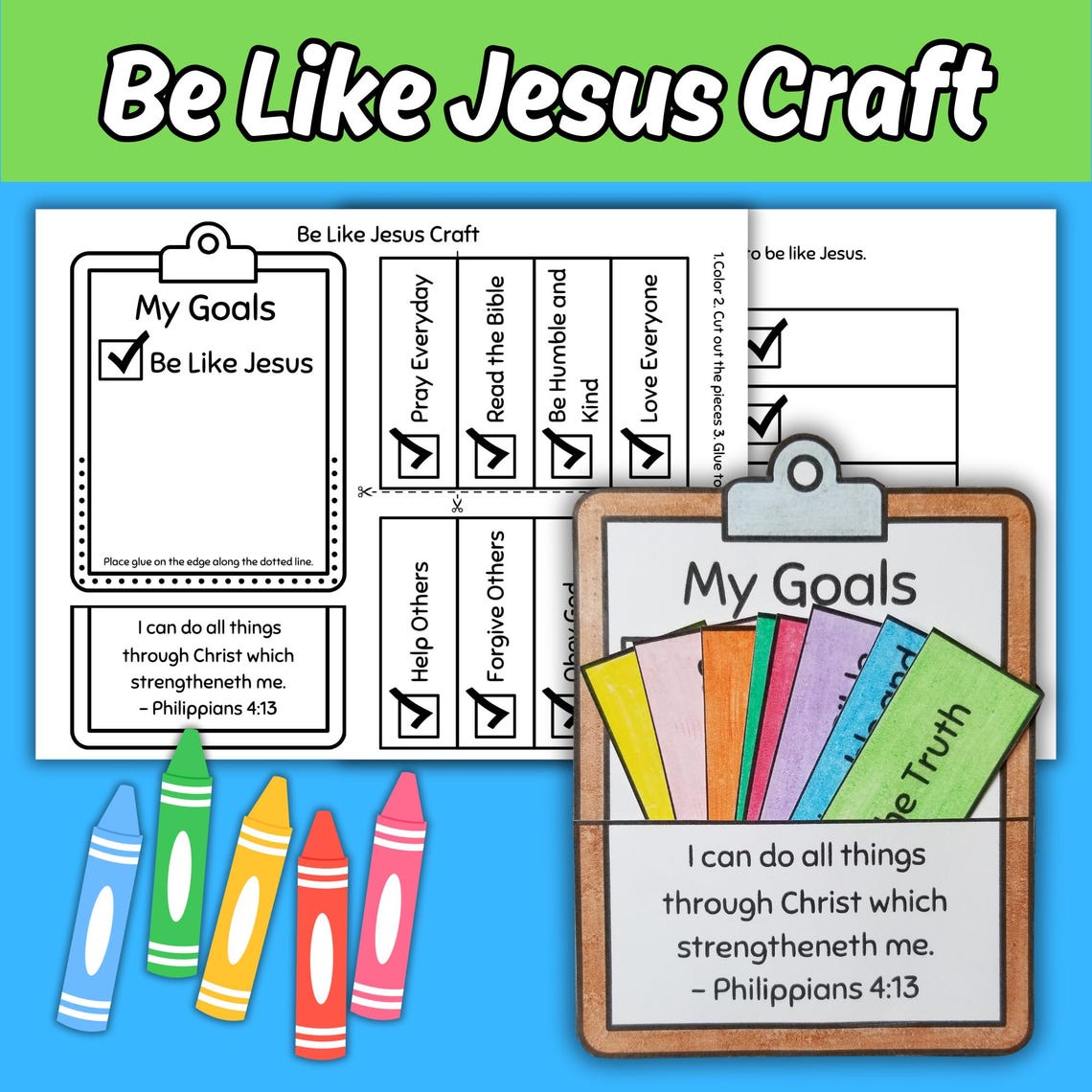 Be Like Jesus Printable Craft for Kids Sunday School Bible Lesson ...
