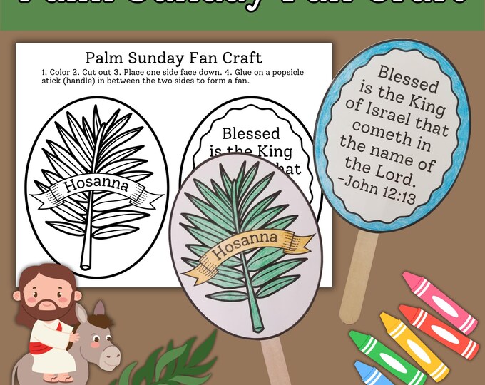 Palm Sunday Passion Holy Week Coloring Page Sheet Lazy Liturgical Year ...