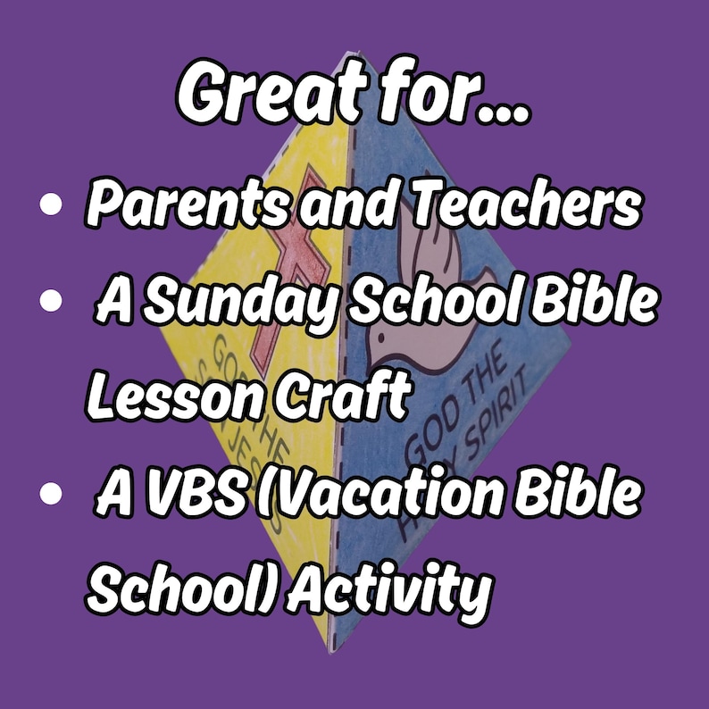 Holy Trinity 3-D Pyramid Craft for Kids Sunday School Bible Lesson ...