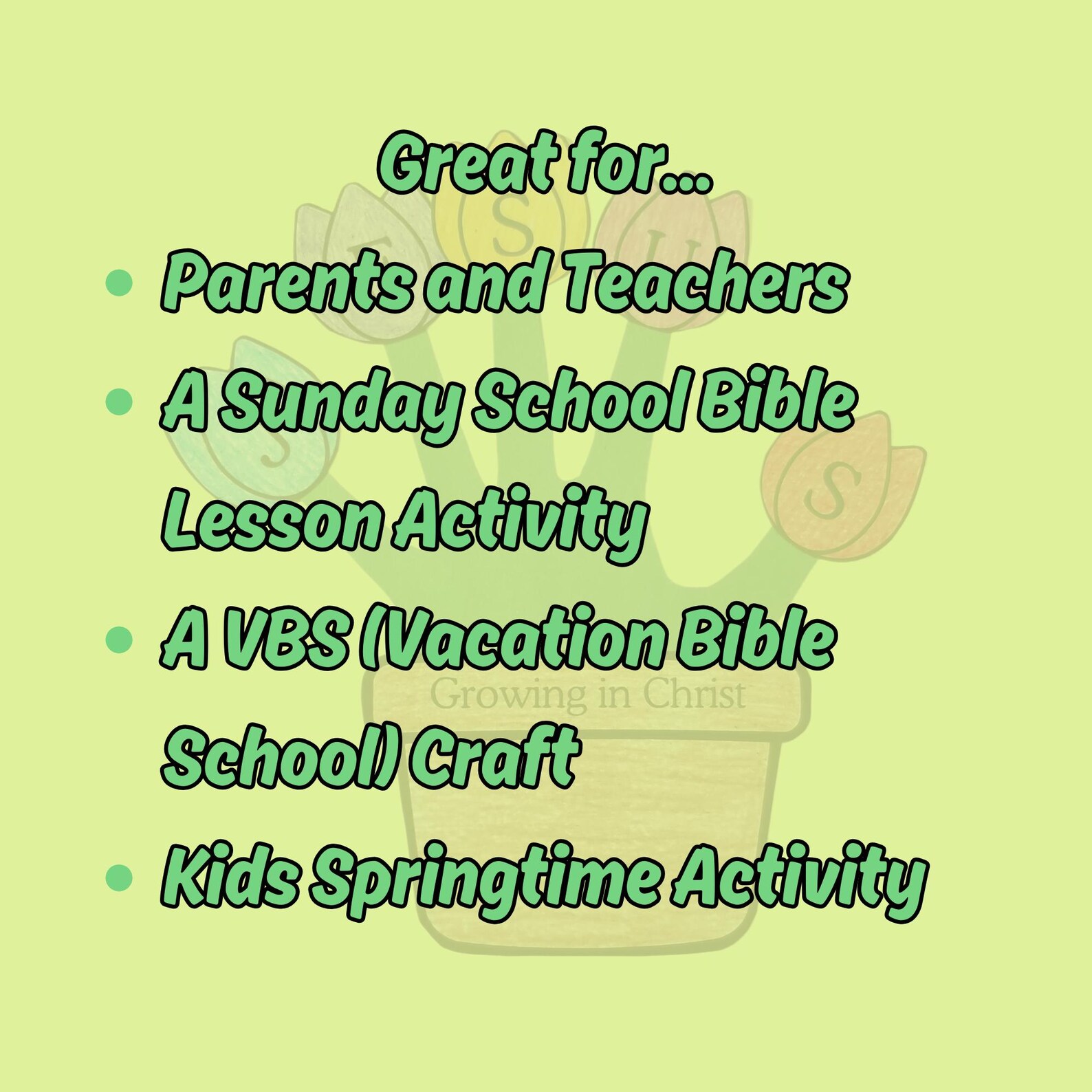 Growing in Christ Jesus Flower Craft Printable Activity for Kids Sunday ...