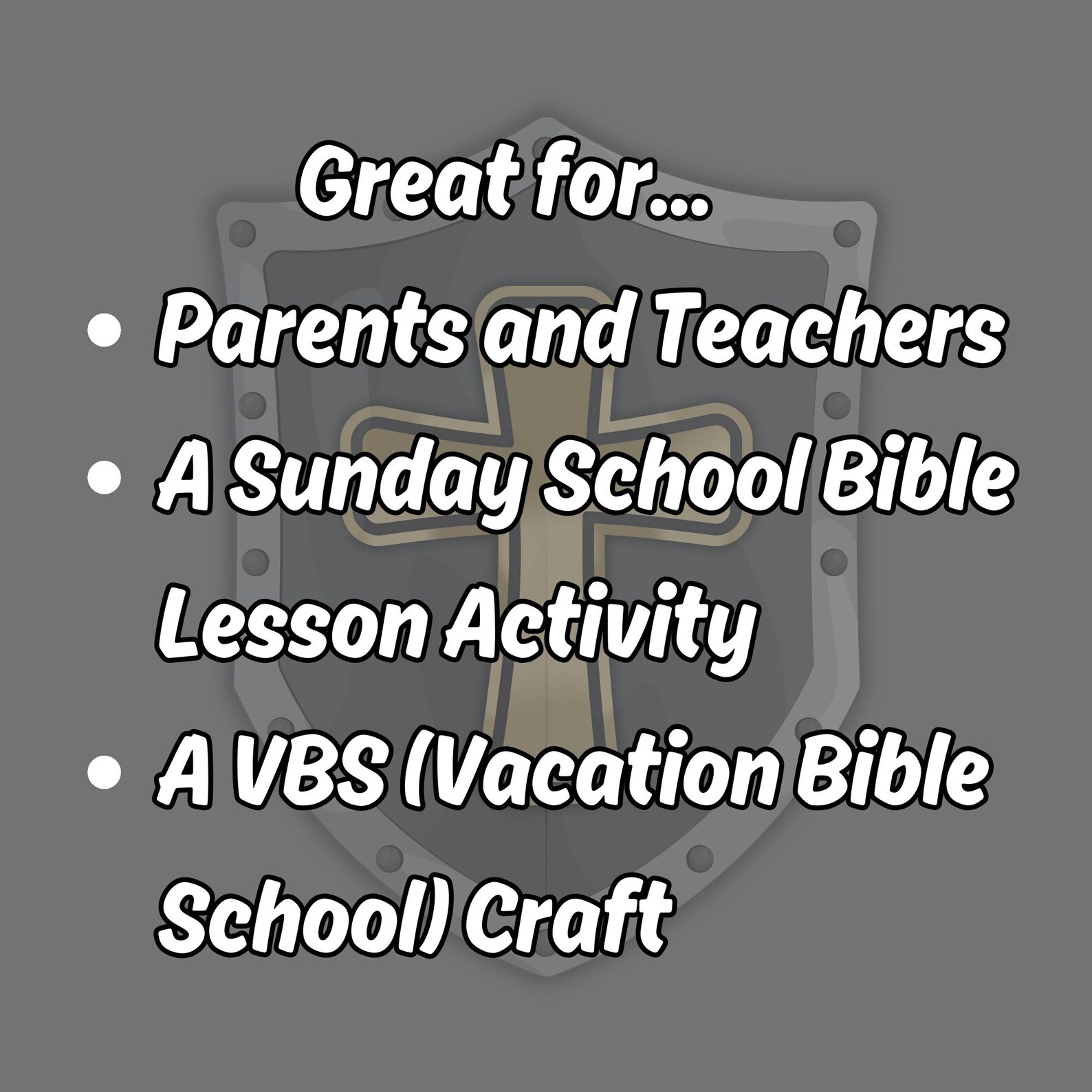 Shield Fan Bible Craft for Kids Sunday School Bible Lesson, Printable ...