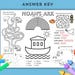 Noah's Ark Kids Printable Activity Sheet, Bible Story Coloring Activity ...