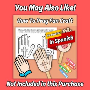 How to Pray Fan Craft for Kids Sunday School Bible Lesson, Learn to ...