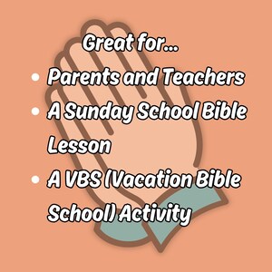Teach Me to Pray Printable Children's Church Activity for Kids Sunday ...