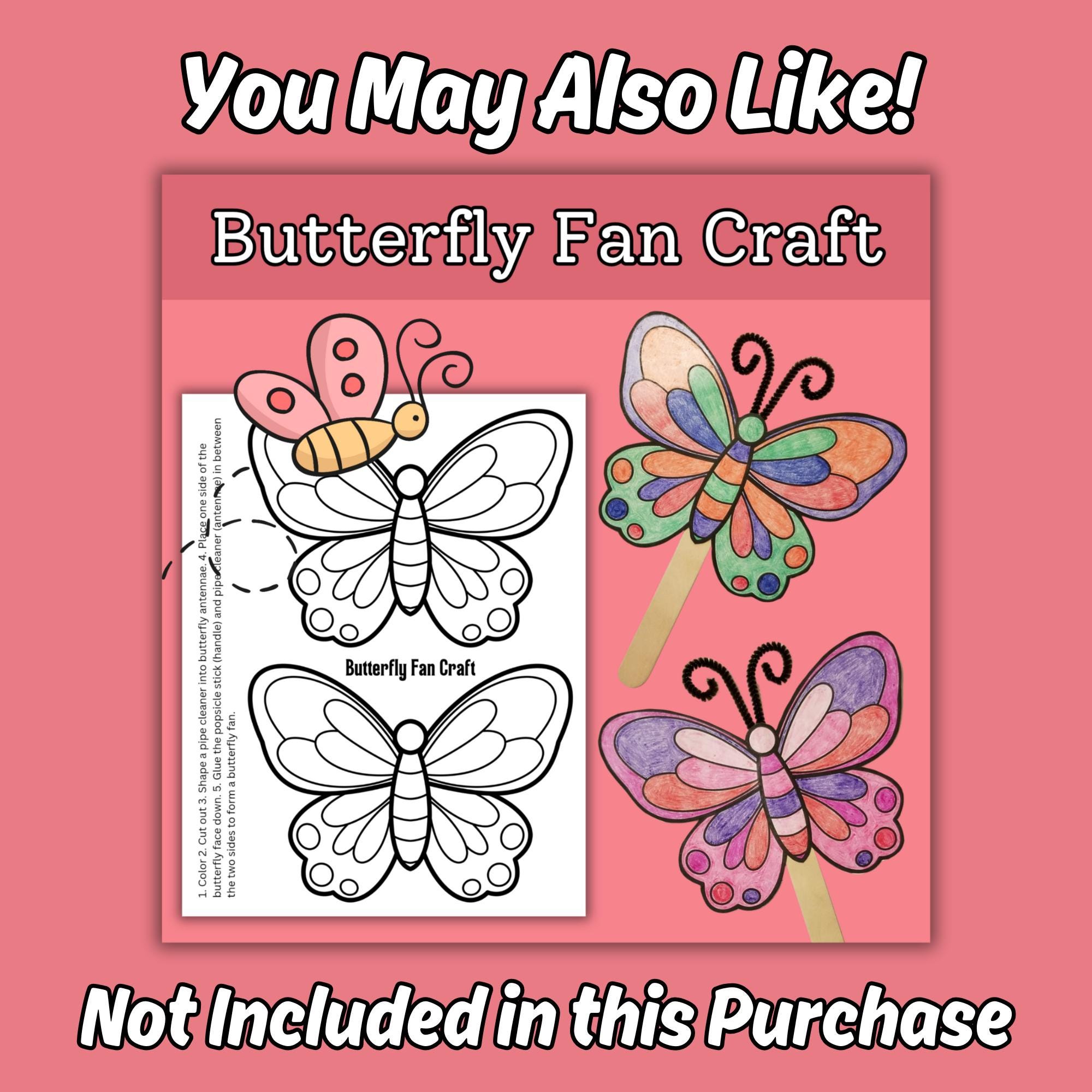 Design Your Own Butterfly Coloring Activity Page for Kids, Decorate A ...