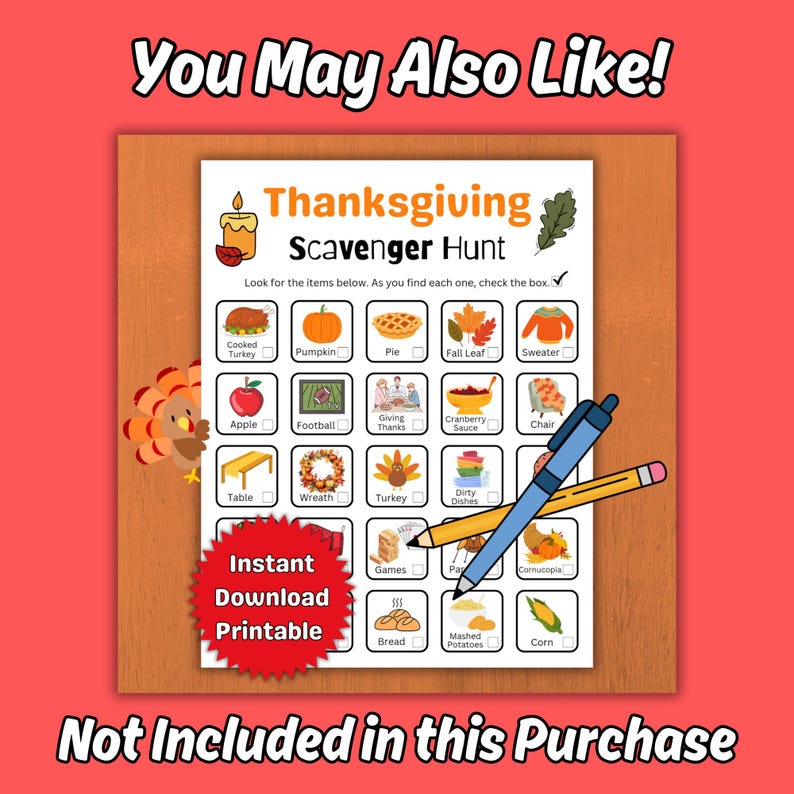 Kids Church Scavenger Hunt Activity Printable, Indoor Scavenger Hunt ...