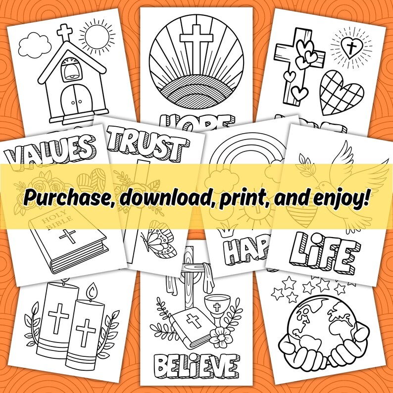 Bible Activity Bundle for Kids, 21 Printable Christian Bible Story ...