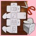 Heart Cube Gift Box Craft for Kids, Printable Heart Treat Box Valentine ...