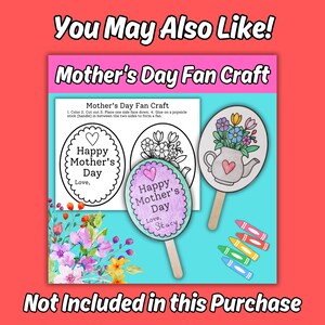 Mother's Day Flower Pot Craft Printable Activity for Kids Mother's Day ...