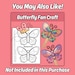 Design Your Own Butterfly Coloring Activity Page for Kids, Decorate A ...