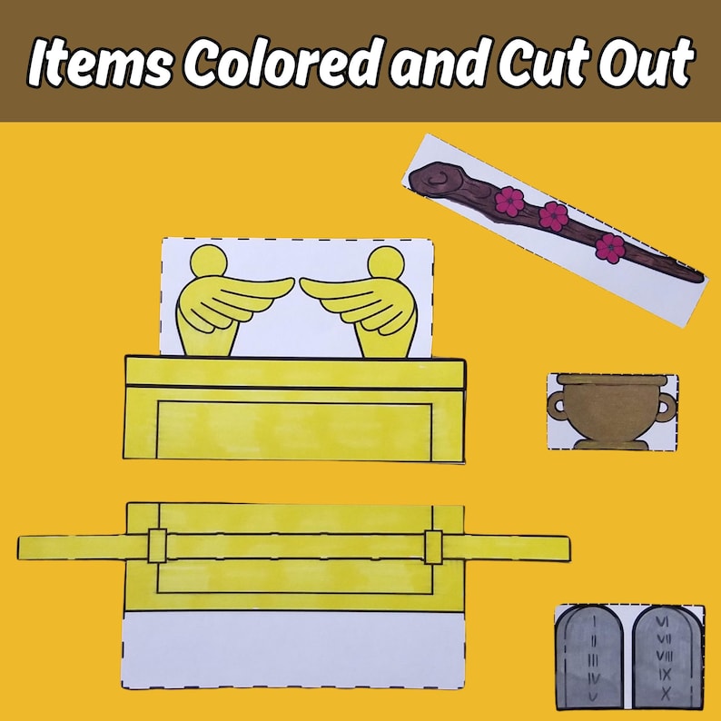 The Ark of the Covenant Kids Interactive Bible Lesson Craft Activity ...