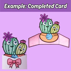 Mother's Day Folding Card Printable Coloring Activity for Kids Mother's ...