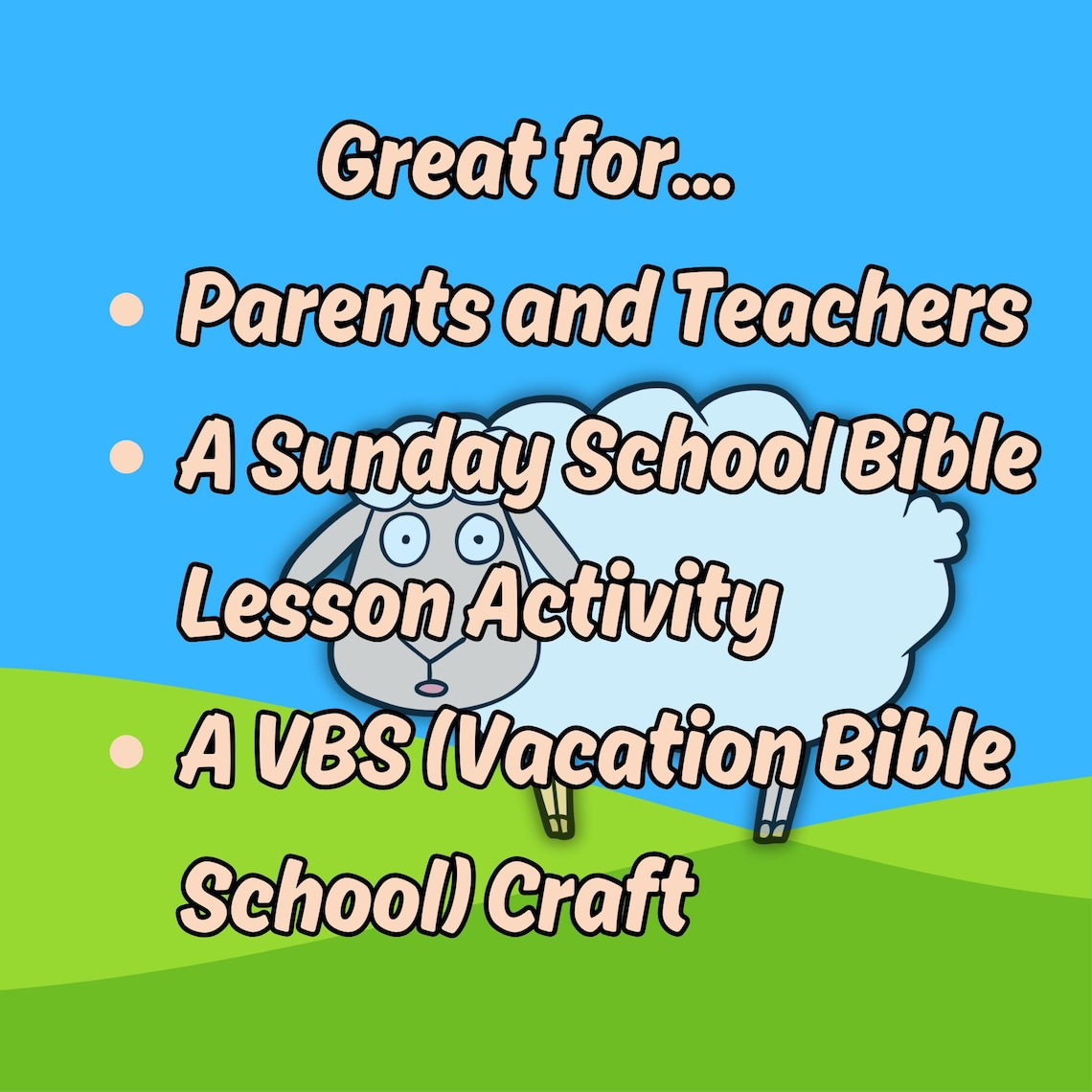 The Parable of the Lost Sheep Bible Story Cotton Ball Craft Printable ...